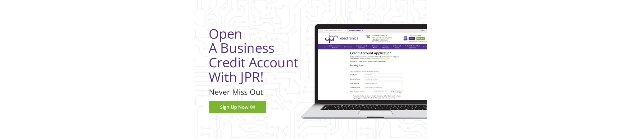 UK Electronic Component Supplier | JPR